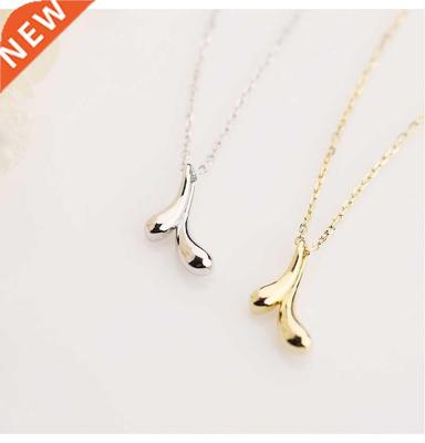 Sterling Silver Nude Necklace Women's Versatile Simple Geome