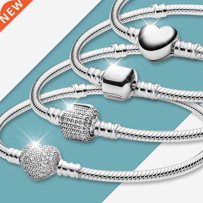 Certificate 100% Original Sterling Silver Plated Snake Chain