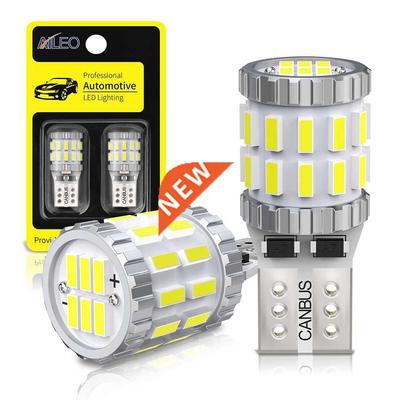 AILEO 2x T10 W5W LED Canbus bulbs 168 194 014 SMD Wedge Par