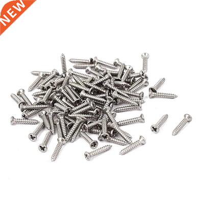 100 Pcs M1.4 x 8mm Cross Head Countersunk Self Tapping Screw