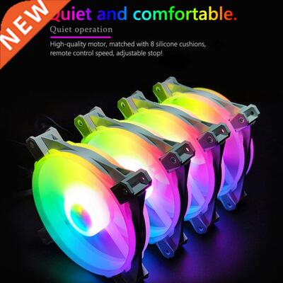 Coolmoon 120mm ARGB Cooling Fan PWM 6PIN Adjustable Mute PC