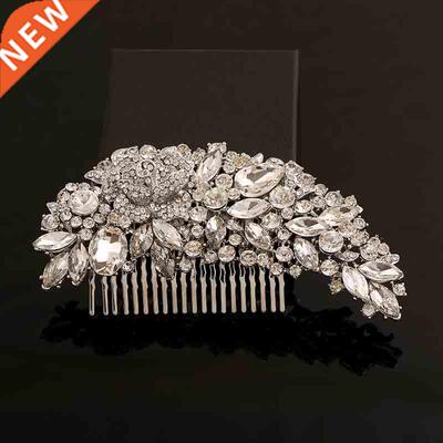 Clear Rhinestone Crystals Wedding Bride Bridal Hair Accessor