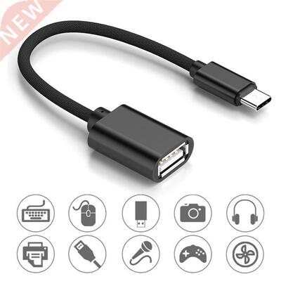 Type c/Micro USB Male Host To USB Female OTG Cable Adapter