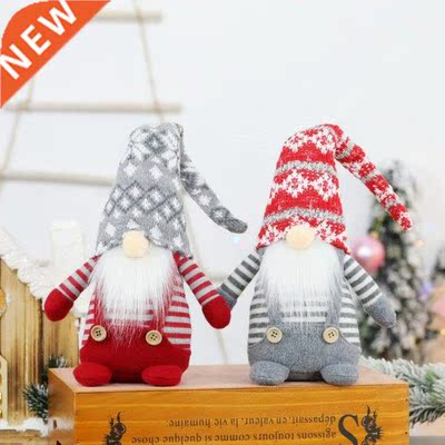 Christmas Knitting Hat Faceless Santa Claus Nordic Gnome For