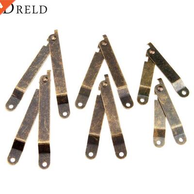 2Pcs Antique Bronze Furniture Hardware Lid Support Hinges St