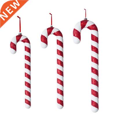Candy Cane Ornament Glitter Christmas Canes Decor Tree Hangi