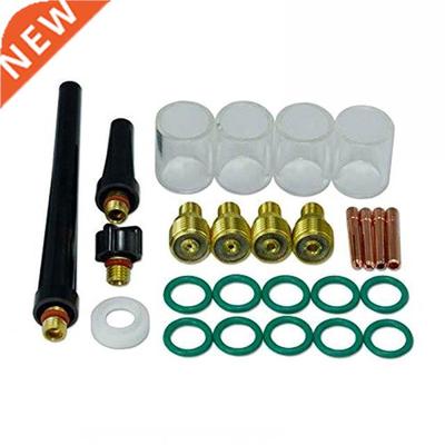 26Pcs TIG Soldering Torch Accessories Collets Cup Gasket Bac