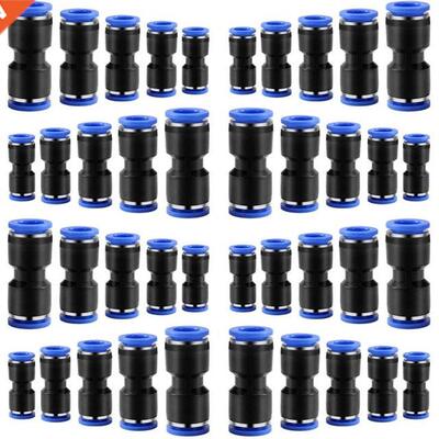40 Pcs Straght Push Connectors,Quck Release Pneumatc Ar