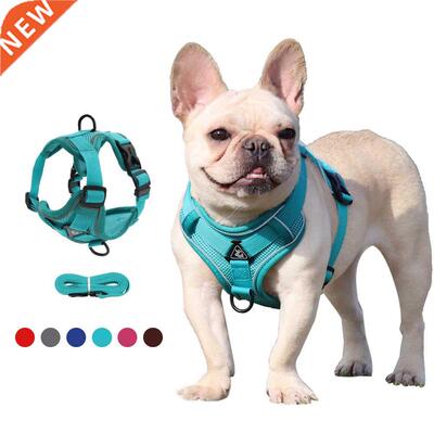 Pet Reflective Nylon Dog Harness No Pull Adjustable Medium L