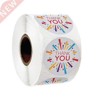 100-500 Pcs Thank You Stickers Seal Labels 1inch Color Stick