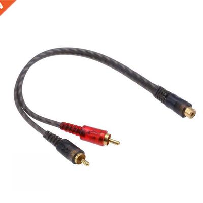 RCA Audio Cable 1pc 27cm 1 RCA Female to 2 RCA Male Splitter