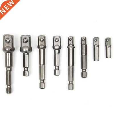 8PCS Socket Bits Adapter Set Hex Drill Nut Driver Power Shan