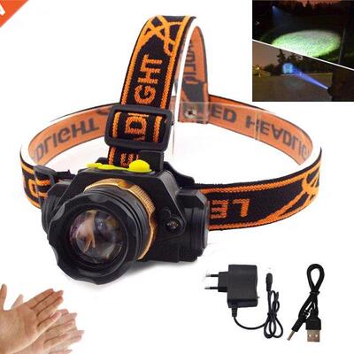 XPE Q5 Led Headlamp Sensor Headlight Frontal Head Torches Fl