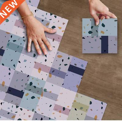 10PCS Geometric Floor Stickers American Country  Anti-Sli