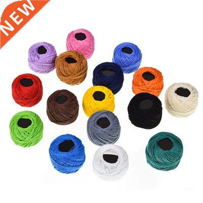 2 Pieces 16 Colors Crochet Cotton Yarn Balls Cross Stitch Ne