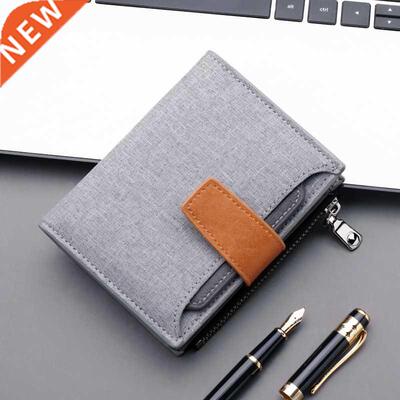 en Wallet and PU Leather Gray/blue/black Short ale Purse