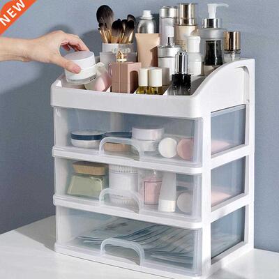 2/3 Layer Plastic Comestic Storage Box Makeup Organizer Brus