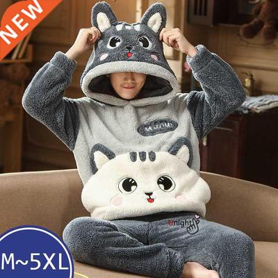 Hot Men's Pajamas Sleep Clothes Pyjamas Sweatshirt Winter Wa