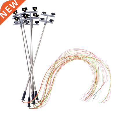 1:100 Ho Scale 4 Led Set Lights Scenery Mini Lamppost For Sa