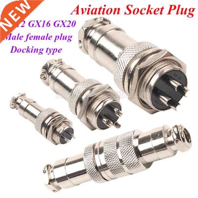 2Set GX12 GX16 GX20 2//4/5/6/7/8/9/10/12 Pin Male & Fema