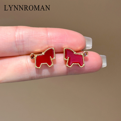 马年本命红轻奢气质耳钉