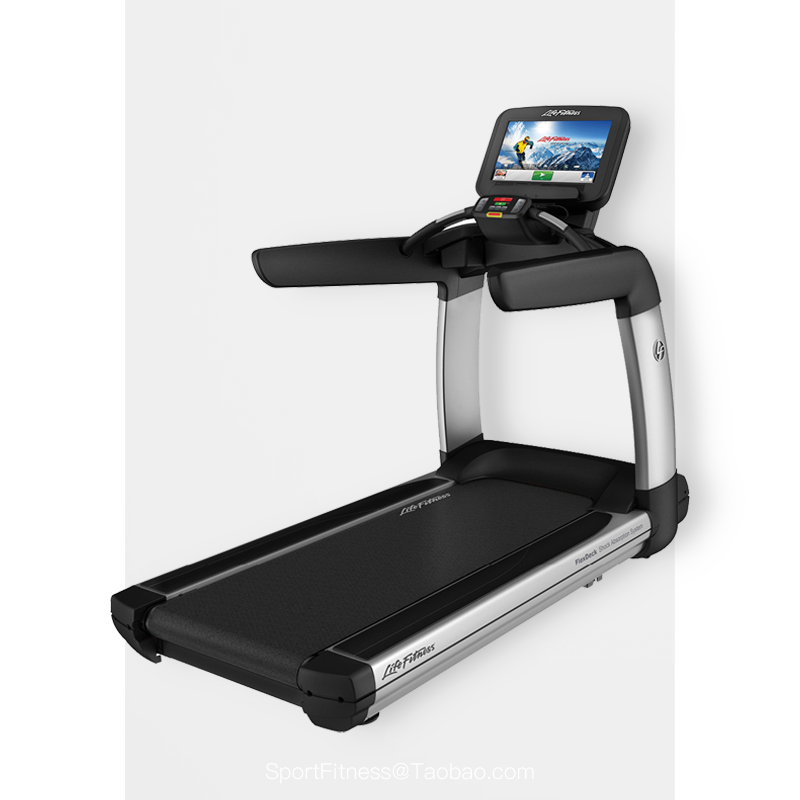 LifeFitness/力健95T液晶跑步机商用大型室内静音减震健身房器械_虎窝淘
