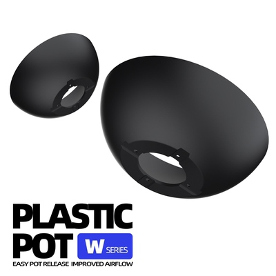 PMS潮流块根盆多肉植物加厚碗形龟甲龙象牙宫漆树仙人球黑色花盆