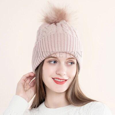 Women Wool Knitted Hat Autumn Winter Fashion Brimless Warm