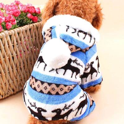 Pet Dog Christmas Clothes Winter Warm Pet Clothes For Small
