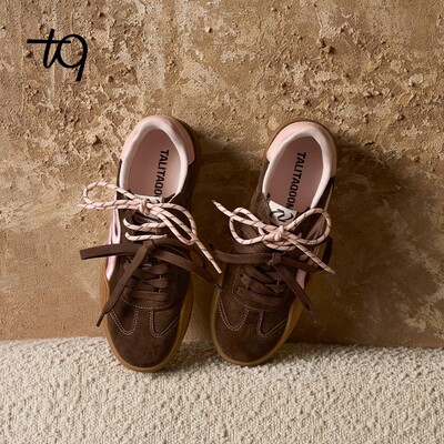 Talitaqoom厚底焦糖鞋德训板鞋女