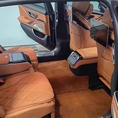 专用于奔驰S级S400L S450L S500L S350L迈巴赫s480羊毛绒地毯脚垫