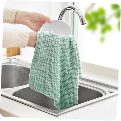 3pcs/set wash towel dish wipe kitchen cleaning cloth cotton