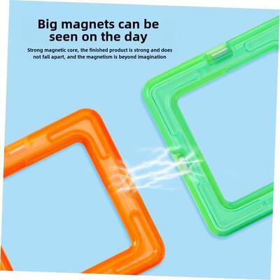 Kids Creative Magnetic Blocks Building Tiles Stacking Toys