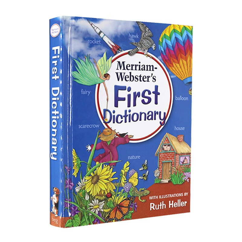 现货韦氏儿童初级插图字典英文原版 Merriam Webster's First Dictionary上百张图片约3000英语单词韦氏图画词典 ...