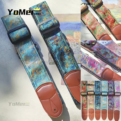油画风艺术感个性吉他背带