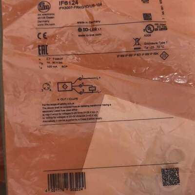 议价-全新IFM易福门IF6124-FRKG1DUS-104传感器-可维修