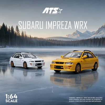 壹号站台|ATS1:64 斯巴鲁 IMPREZA WRX 仿真合金模型摆件