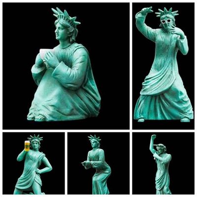 自由过头的女神自由女神手办