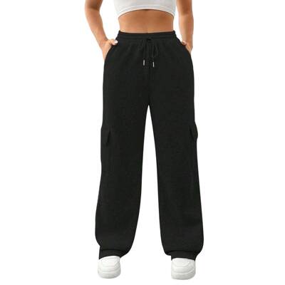 B 3252 Multi Pocket Loose Fit Sweatpants Drawstring 多口袋运
