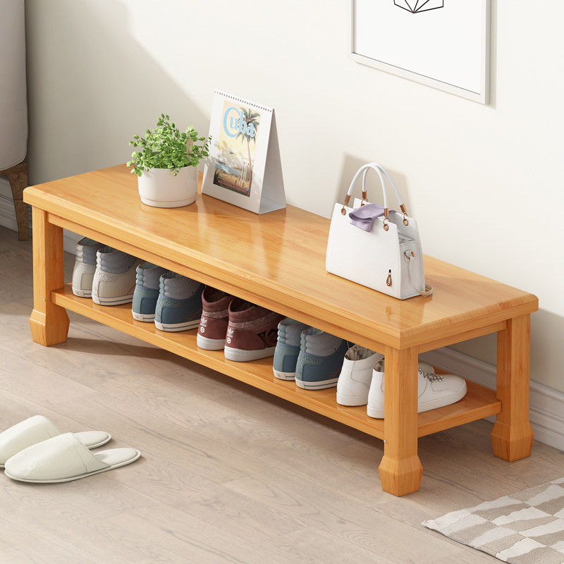 换鞋凳鞋柜实木家用门口全鞋凳式鞋架进门可坐穿鞋凳现代入门凳子_虎窝淘