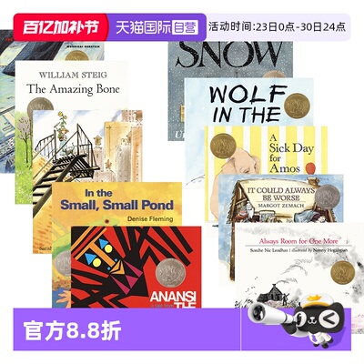 【自营】Caldecott Award Winners 凯迪克大奖绘本10册袋装 启蒙读物 经典绘本英文原版进口 儿童情商启蒙 英语读物