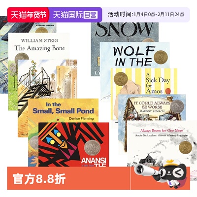 【自营】Caldecott Award Winners 凯迪克大奖绘本10册袋装 启蒙读物 经典绘本英文原版进口 儿童情商启蒙 英语读物