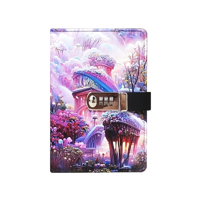 小学生日记本带锁笔记本密码本子