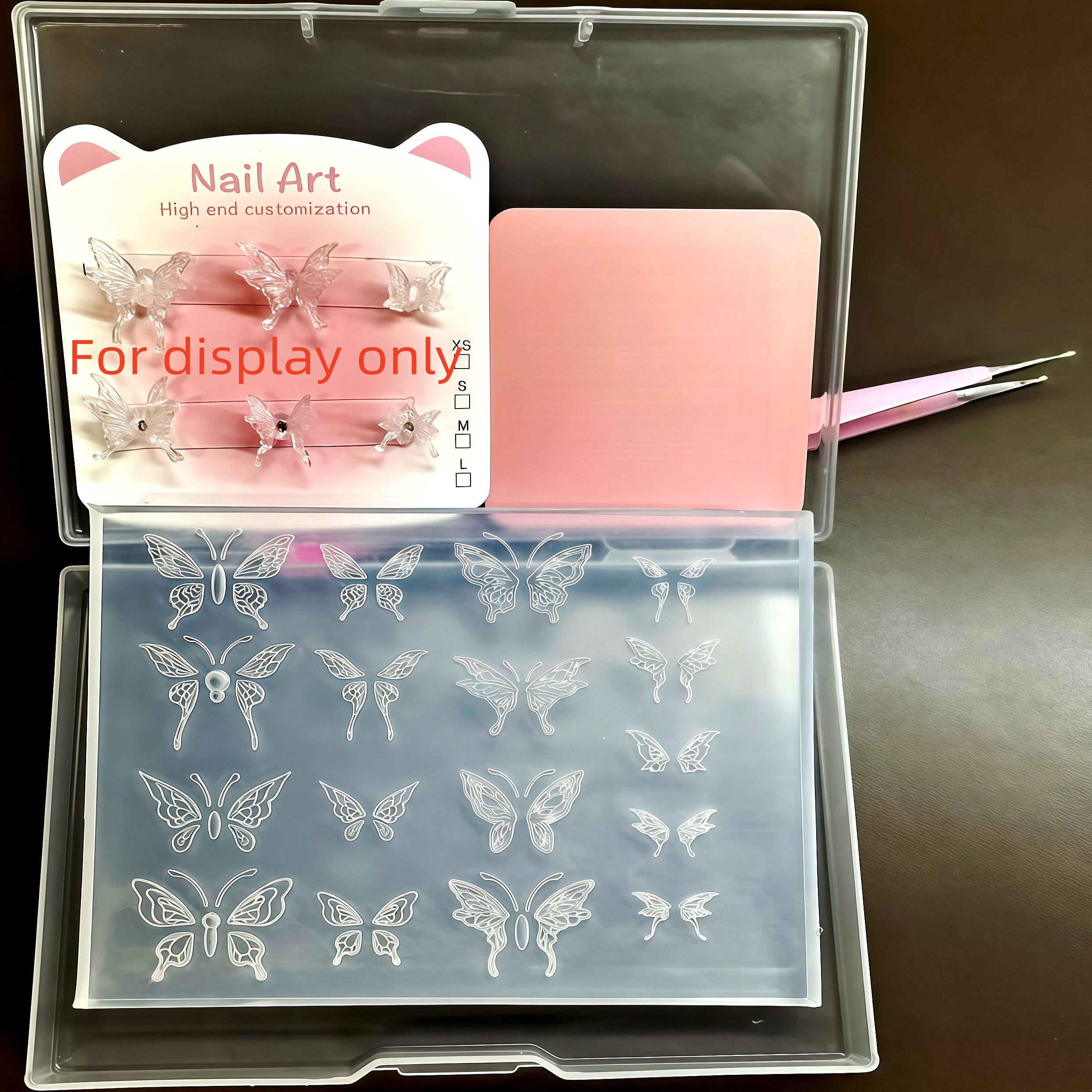 糖芯正品新款蝴蝶美甲硅胶模具