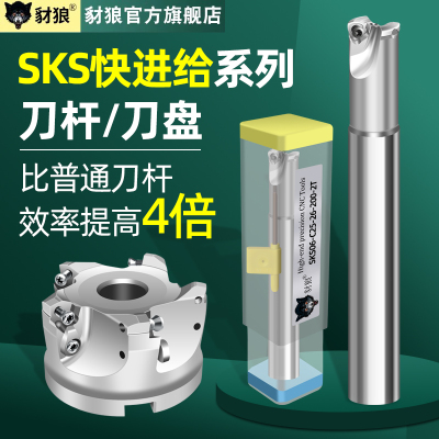 豺狼SKS快进给铣刀杆铣刀盘