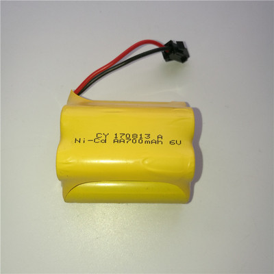 6V700mAhT型镍氢电池组AA5号充电电池遥控电动玩具