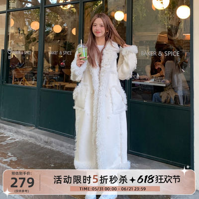 redbling2023冬季新品长款大衣