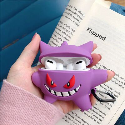 For Airpods Pro 2 Case,3D Pokemon Ball Gengar Shockproof