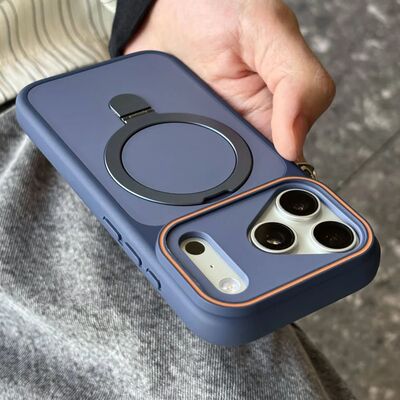 Shockproof Bumper Matte Kickstand Holder Case for iPhone 18