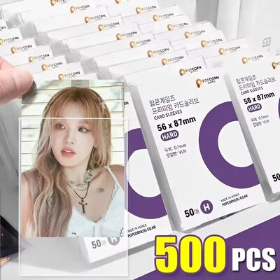 56x87mm 63.5x88mm Card Sleeves Transparent PP Kpop Card